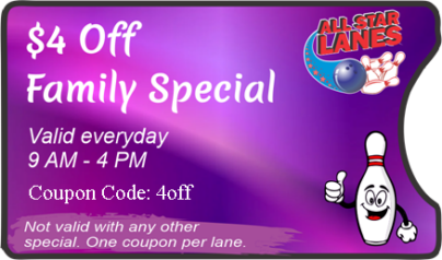 Bowling Specials | Discounts | Cheap Entertainment | All Star Lanes ...